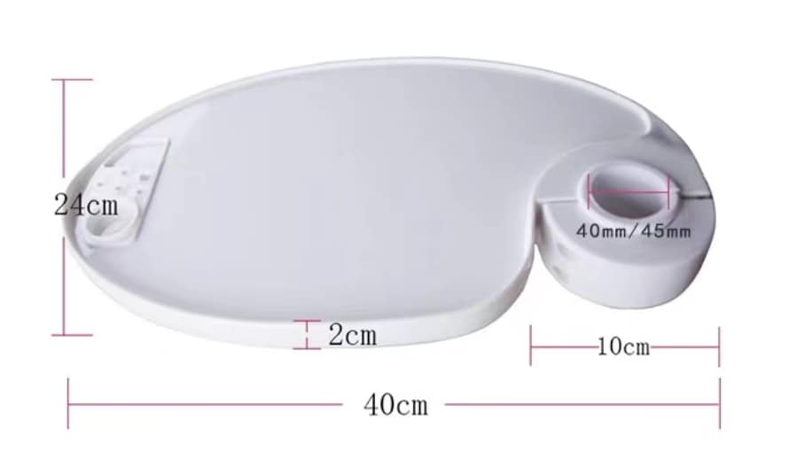 Utility Tray for dental chairs | Solid, easily attaches to any dental unit